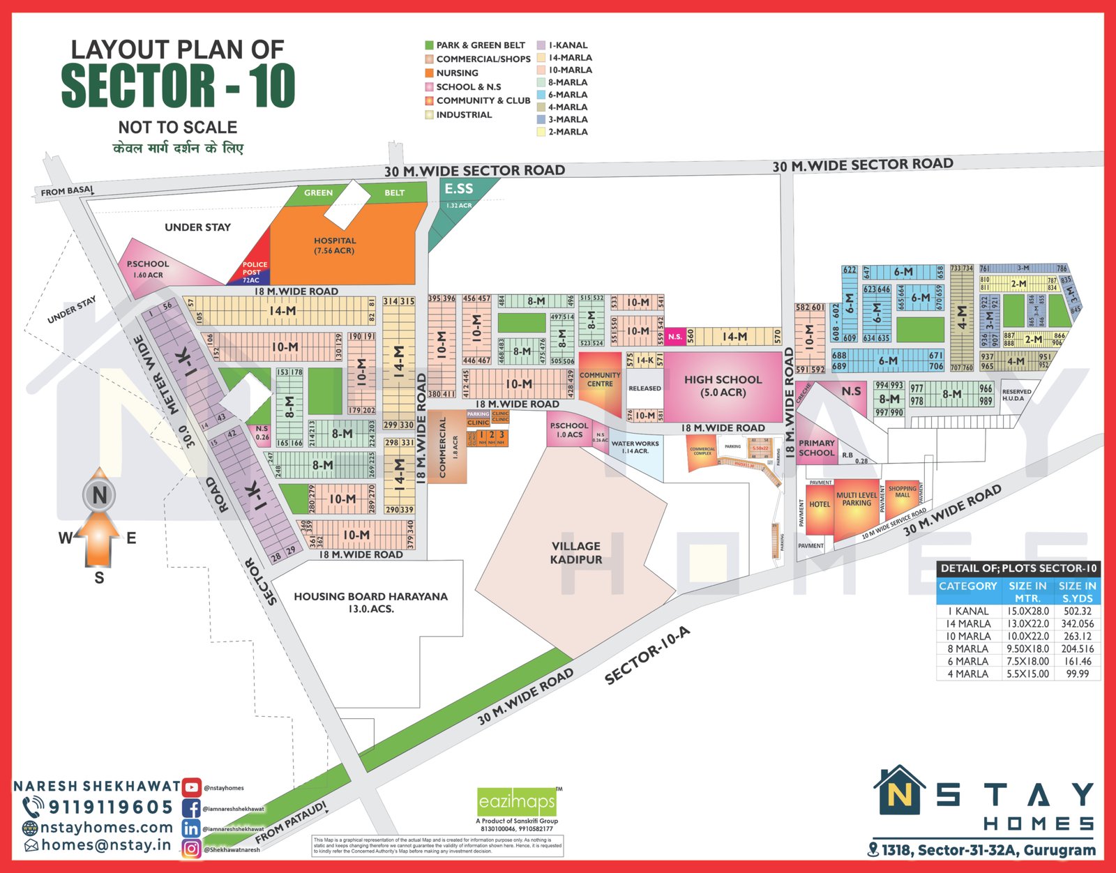 Gurgaon Sector Maps - NStay HOMES