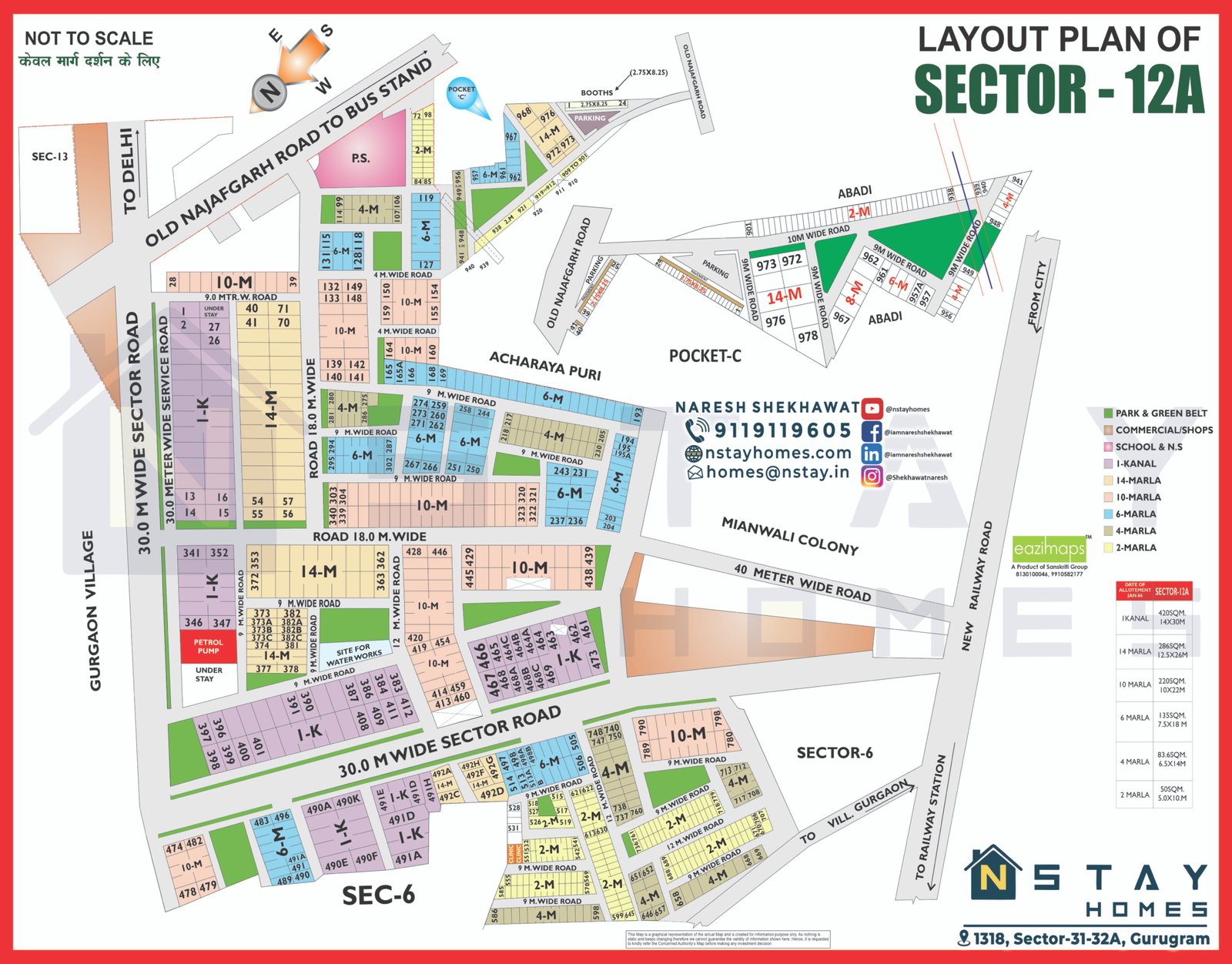 Gurgaon Sector Maps – NStay HOMES