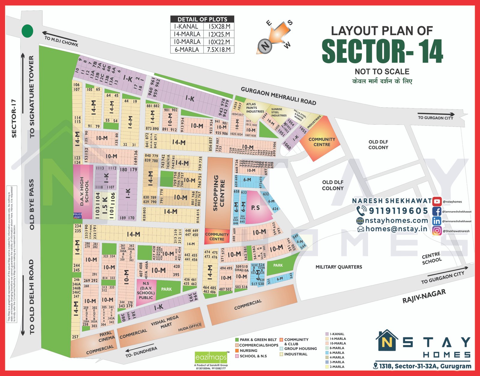 Gurgaon Sector Maps – NStay HOMES