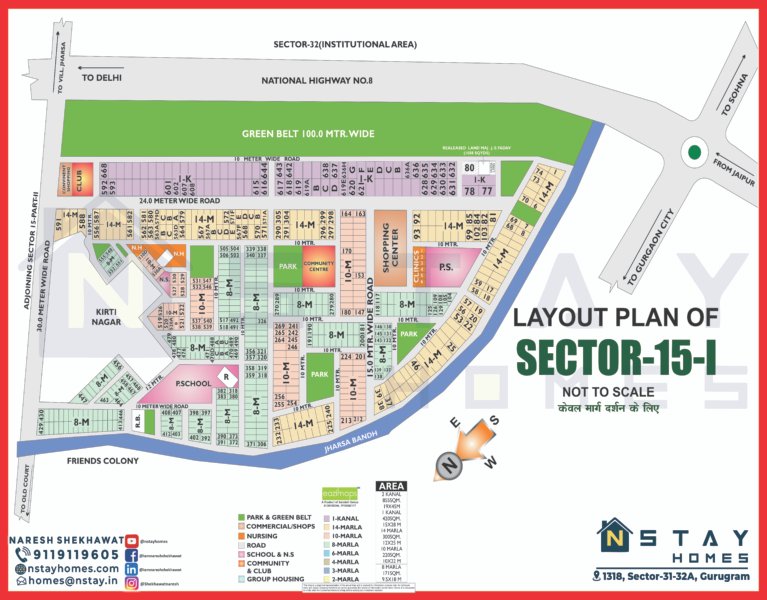 Gurgaon Sector Maps – NStay HOMES