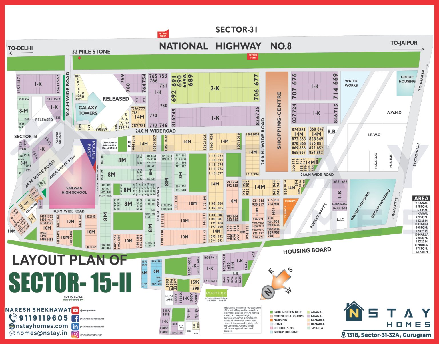 Gurgaon Sector Maps - NStay HOMES