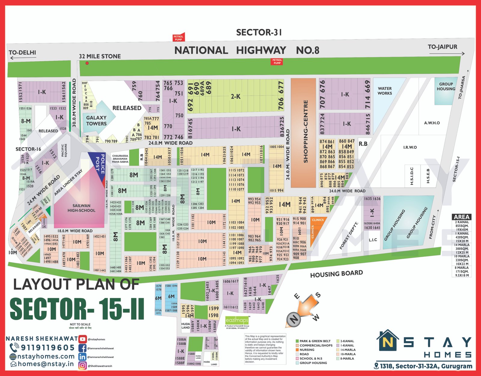 Gurgaon Sector Maps – NStay HOMES