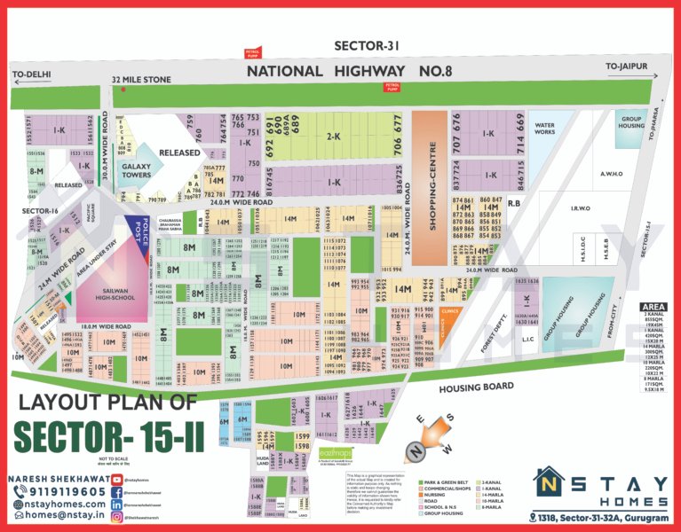 Gurgaon Sector Maps – NStay HOMES