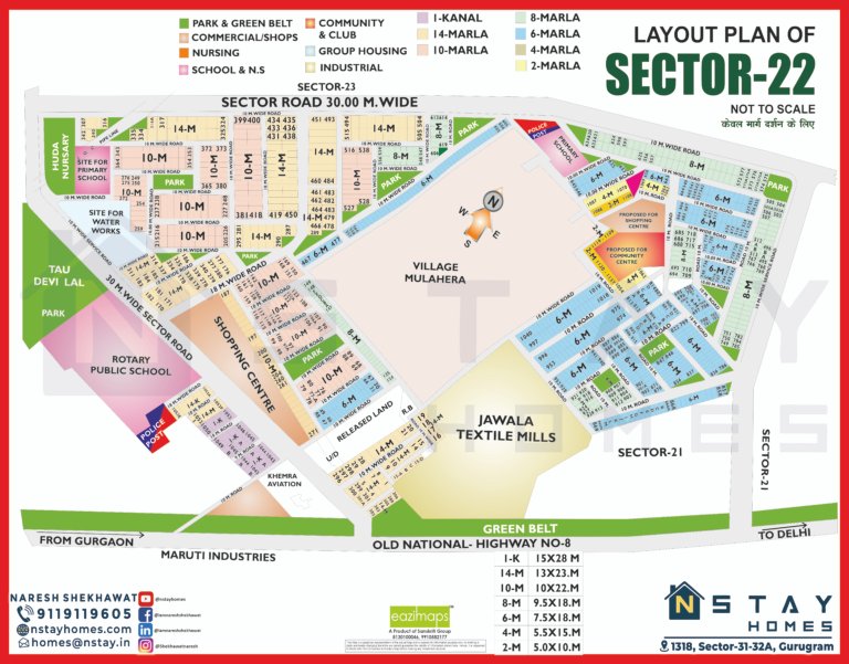 Gurgaon Sector Maps – NStay HOMES