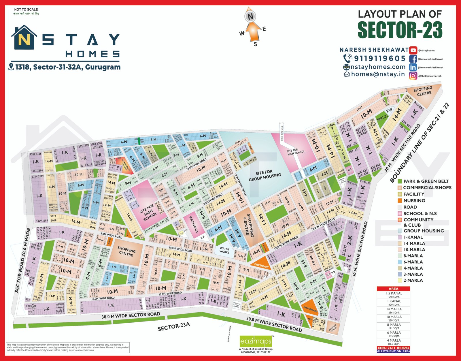 Gurgaon Sector Maps – NStay HOMES