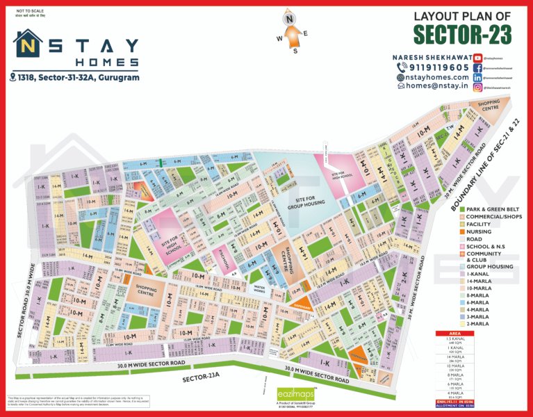 Gurgaon Sector Maps – NStay HOMES