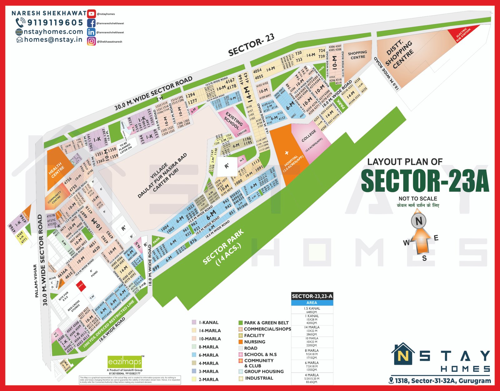 Gurgaon Sector Maps – NStay HOMES