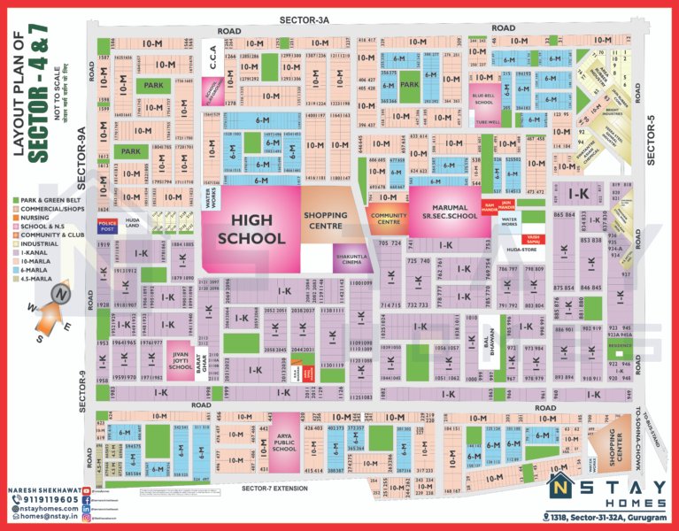 Gurgaon Sector Maps – NStay HOMES